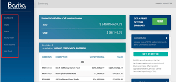 How do I log into Barita Online as an existing user?