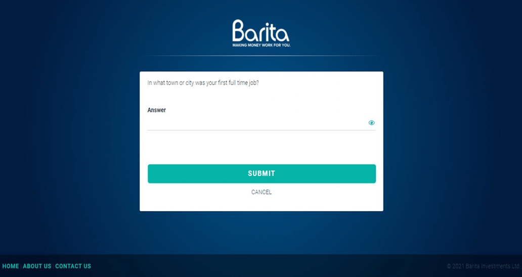 How do I log into Barita Online as an existing user?